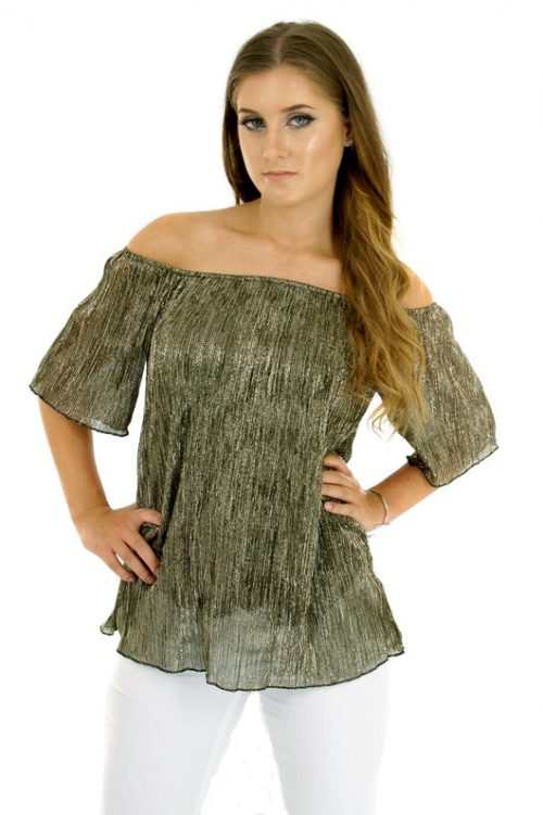 Win an on-trend metallic bardot top from Mandi Candi - The Fuss